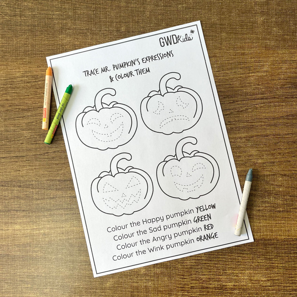 Halloween Free Printable Activity Page For Kids Toddler Activity – GWD Kids
