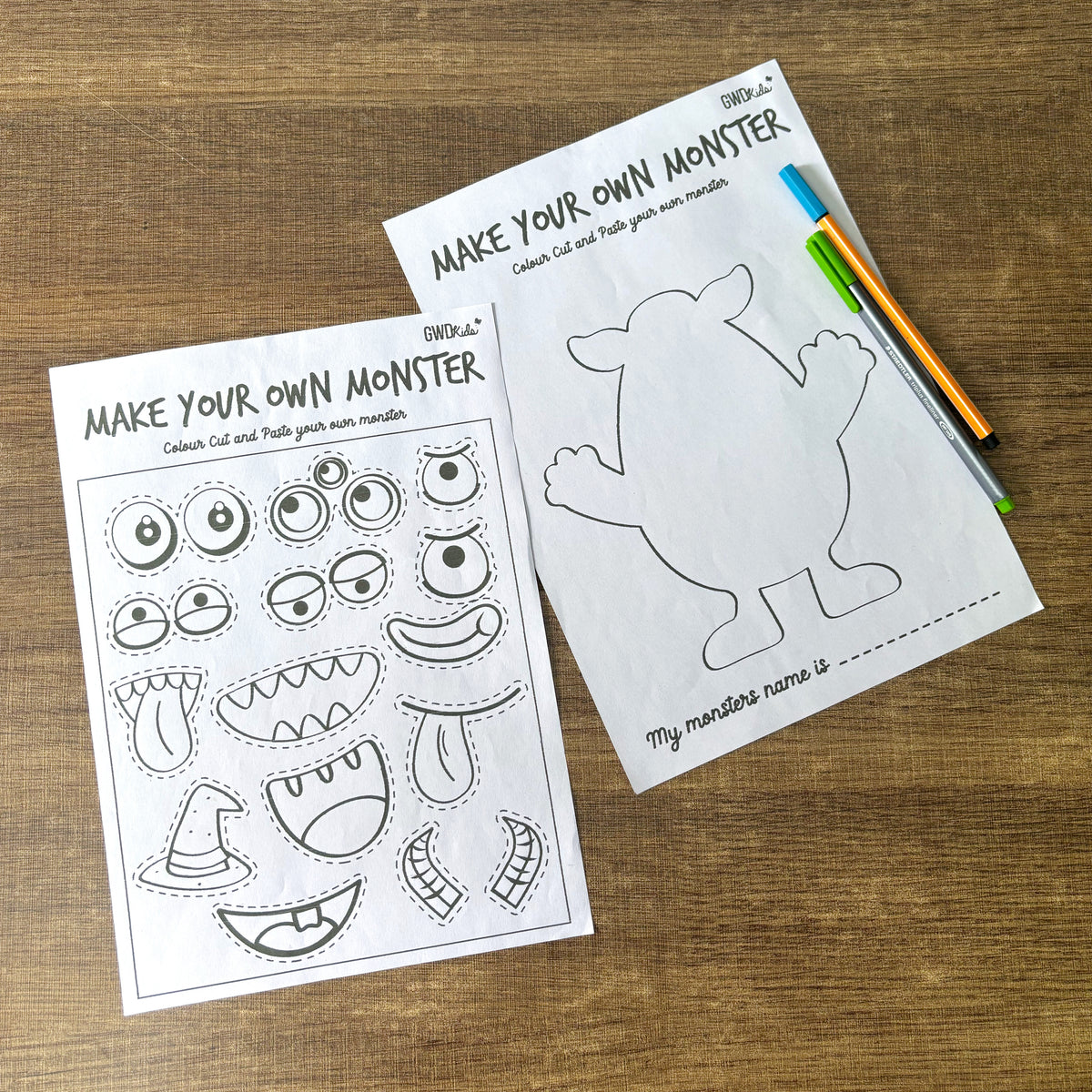 Halloween Free Printable Activity Page For Kids Toddler Activity – GWD Kids