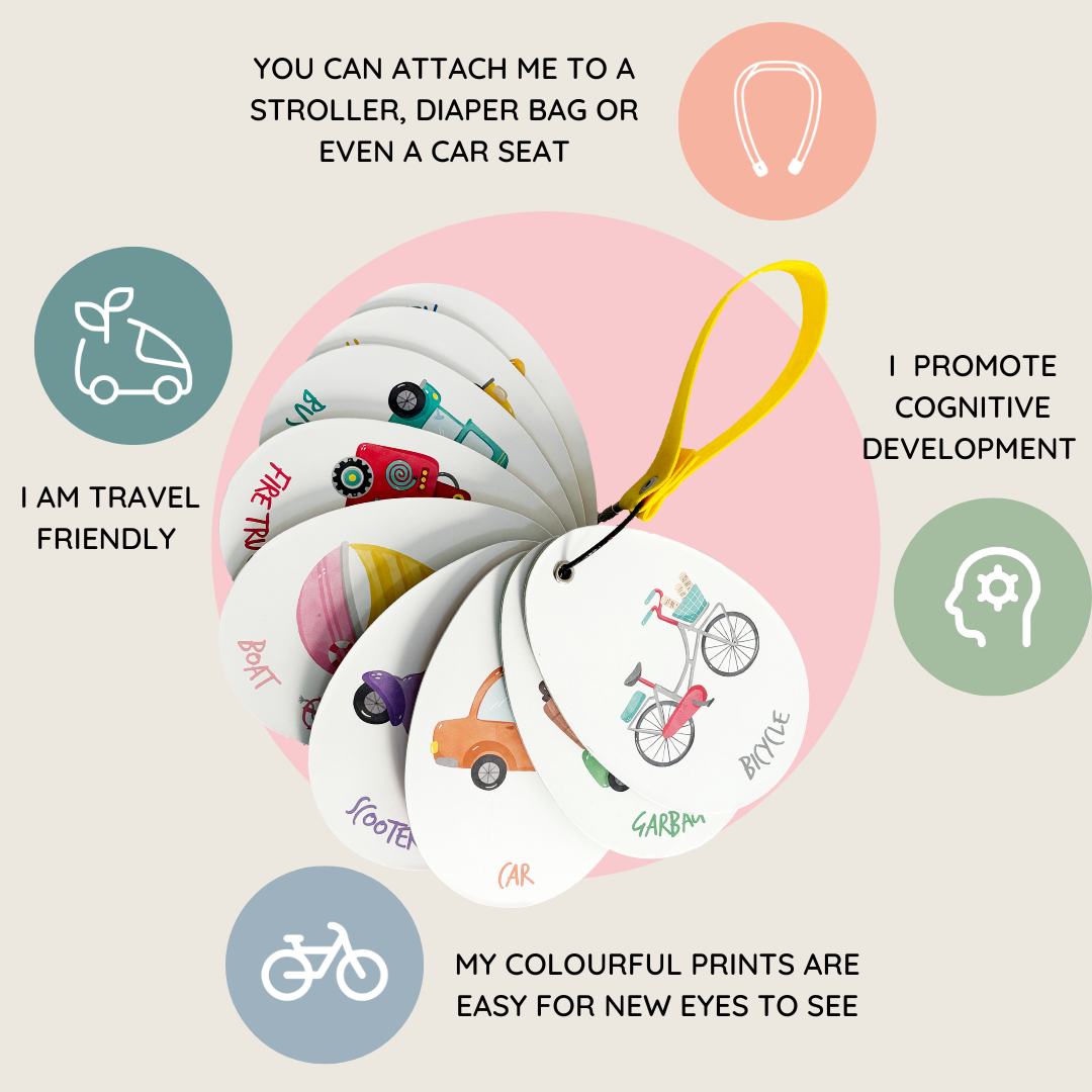Wheels and Shapes Travel Cards For Toddlers – GWD Kids