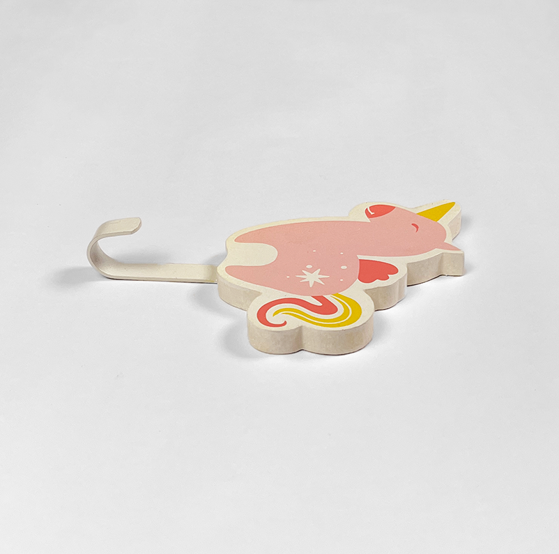 Baby Nursery Organization Wooden Unicorn Theme High Quality Wall Hook ...