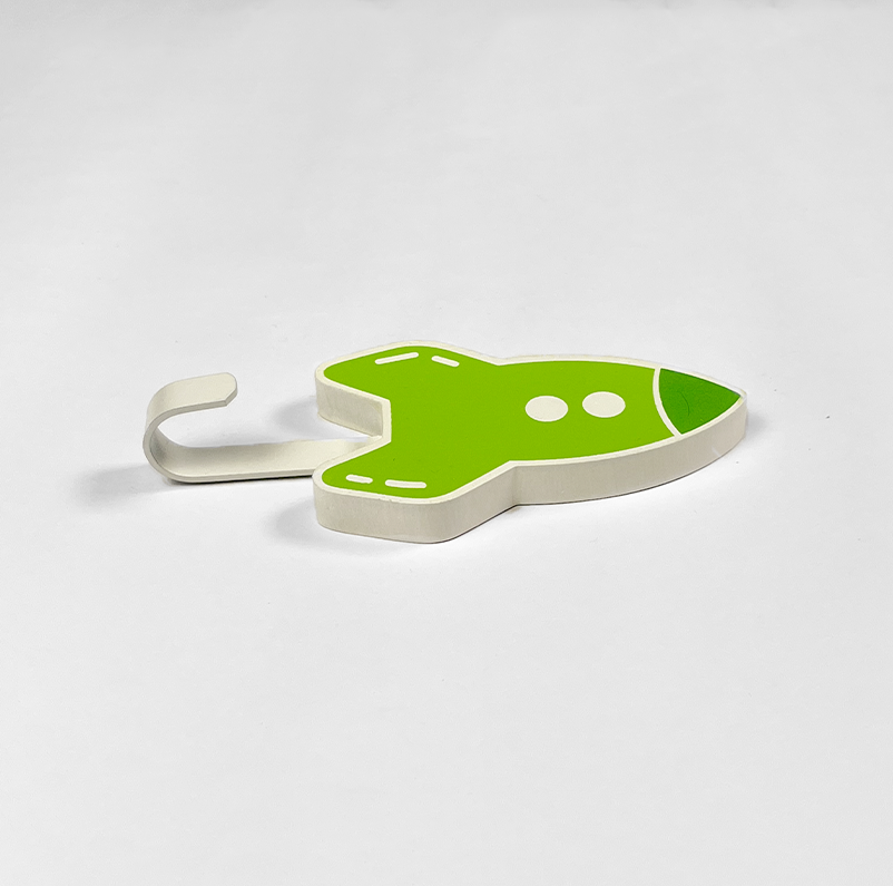 Baby Nursery Organization Wooden Rocket Theme High Quality Wall Hook ...