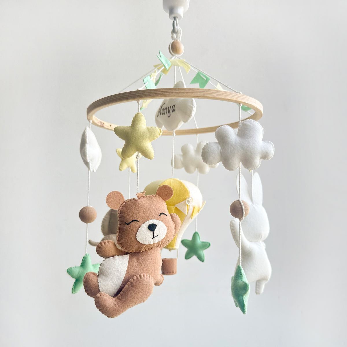 Sweet Dreams Baby Handmade Musical Baby Felt Cot Mobile – GWD Kids