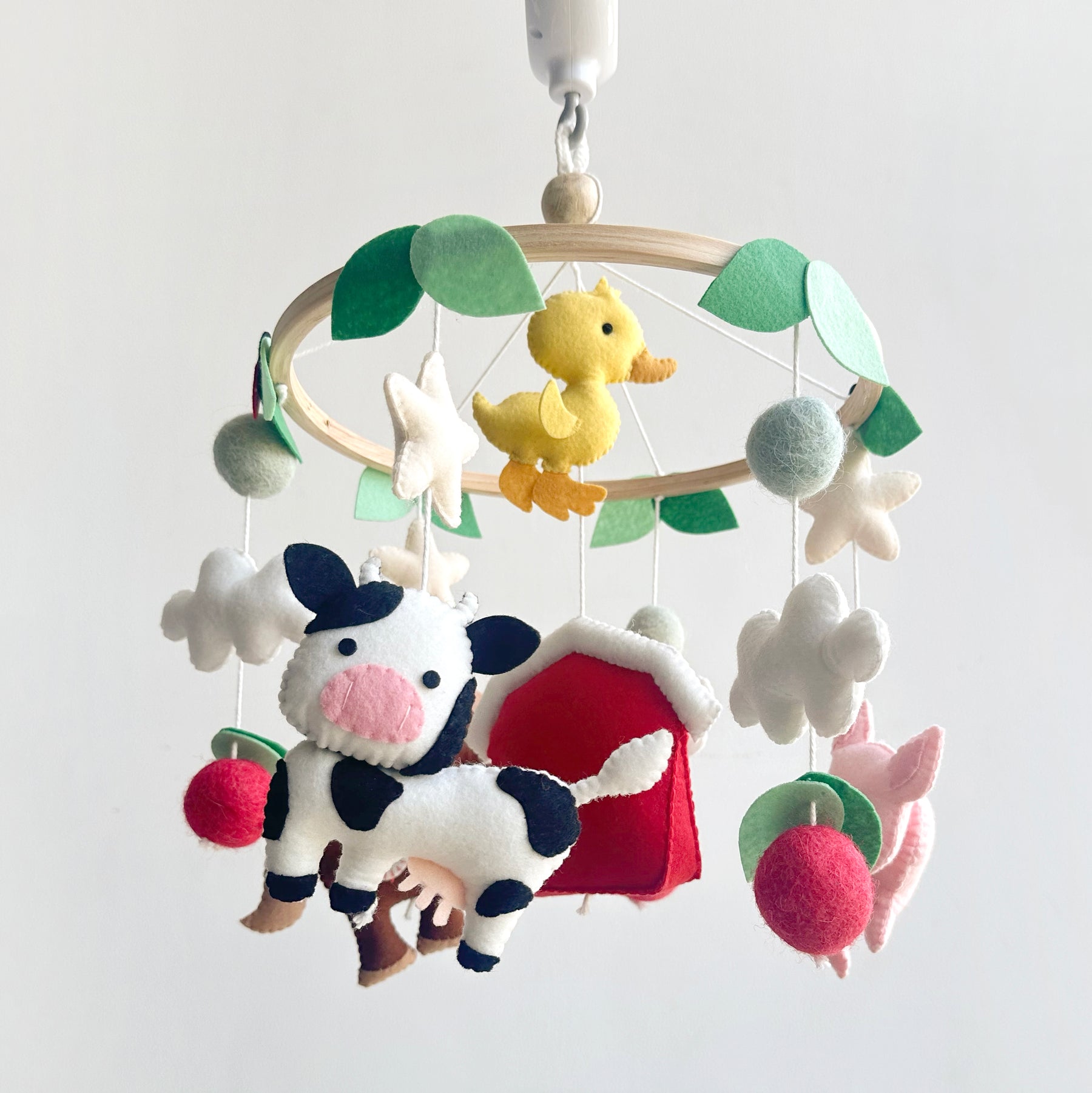 Musical Baby Felt hanging Cot Mobiles & Garlands For Baby Nursery Crib ...
