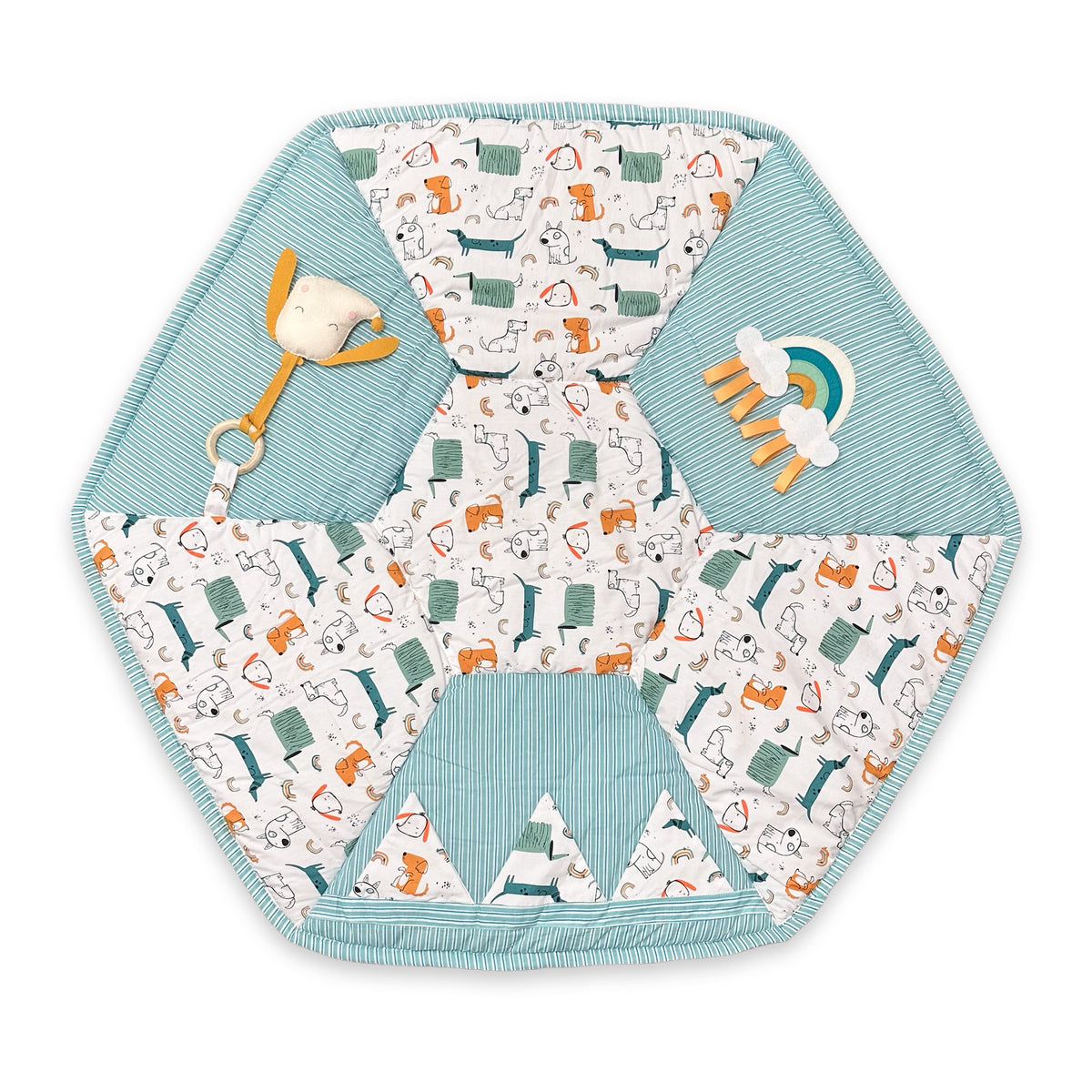 Soft Cotton Pink Animal Playmat For Babies – GWD Kids