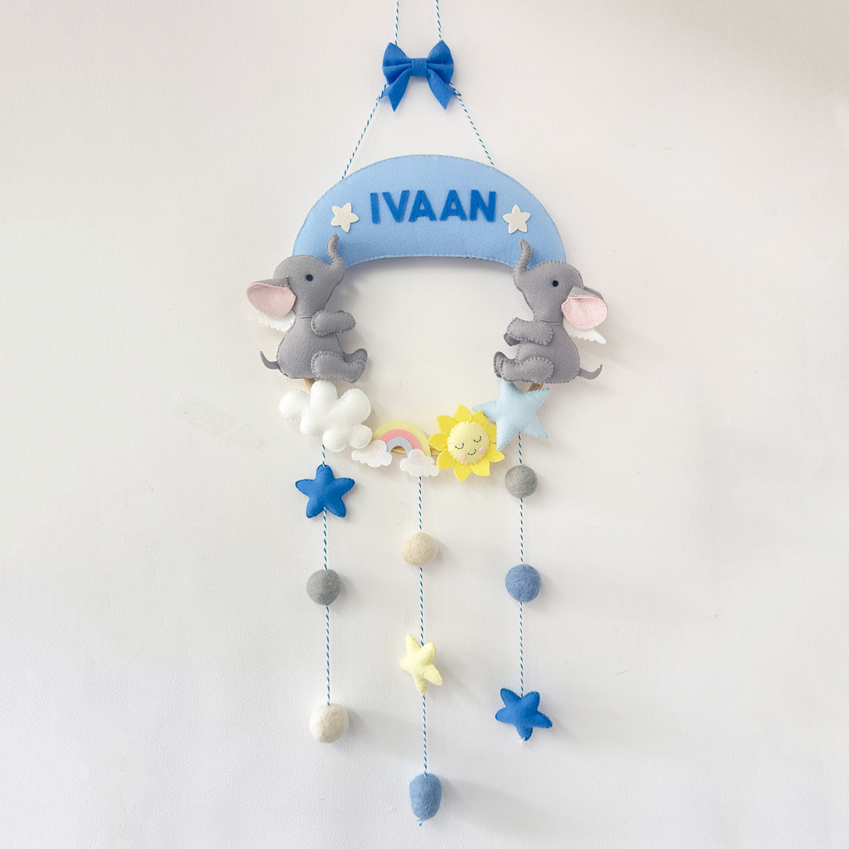 Felt baby Name sign wall Hangings banner Room Decor kids – GWD Kids