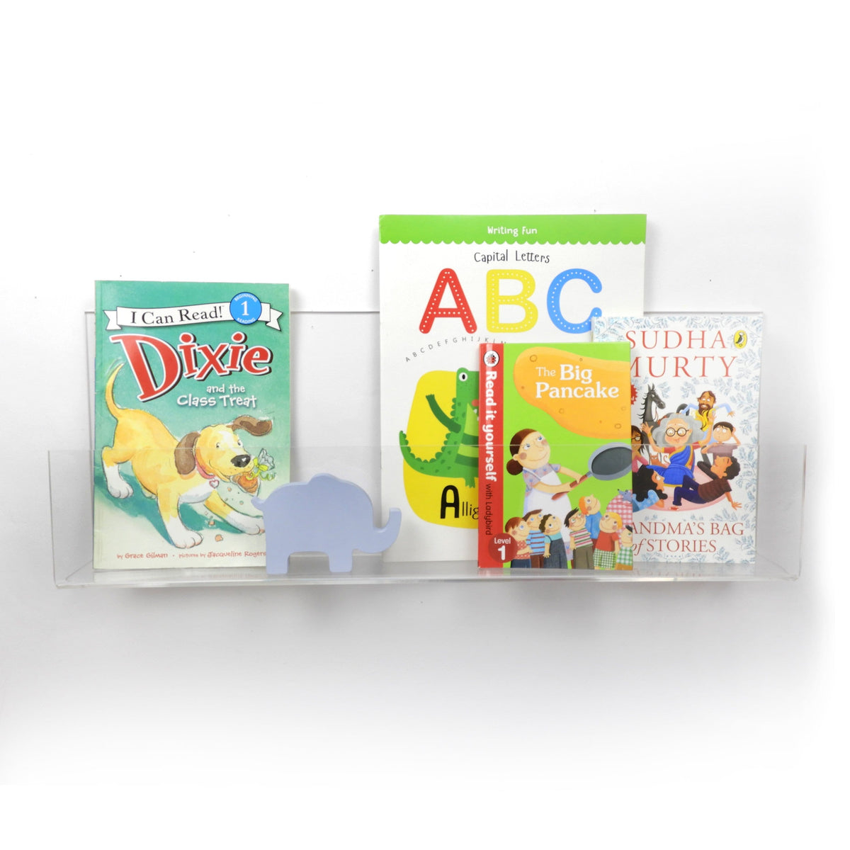 Transparent Acrylic Floating Kids Book Shelf For Nursery Wall Decor ...