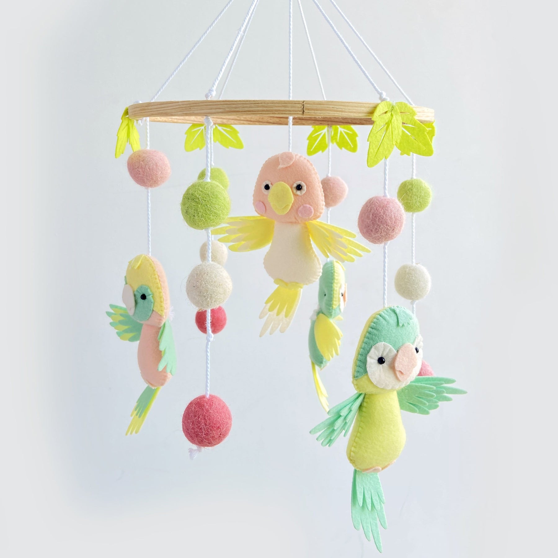 Musical Baby Felt hanging Cot Mobiles & Garlands For Baby Nursery Crib ...
