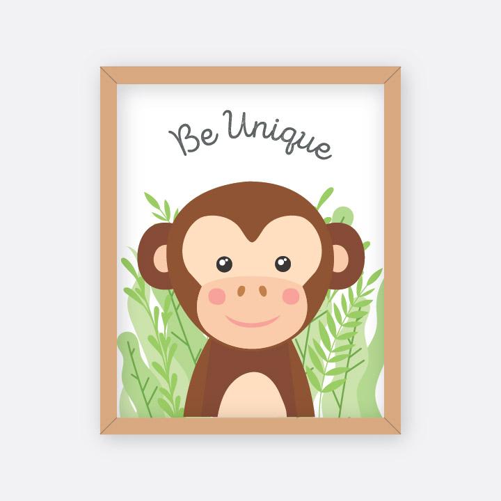 Wild Animal Portrait Frames Set – GWD Kids