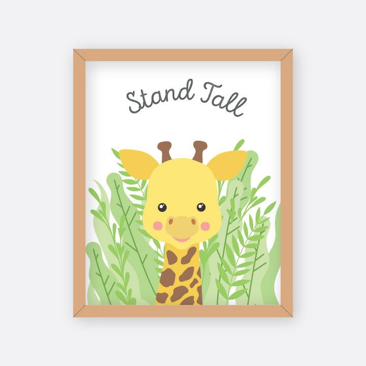 Wild Animal Portrait Frames Set – GWD Kids