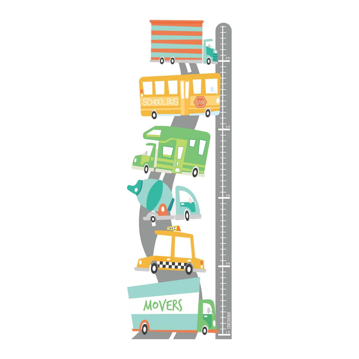 Kids Growth Height Chart Ruler Children Room Nursery Height Chart ...