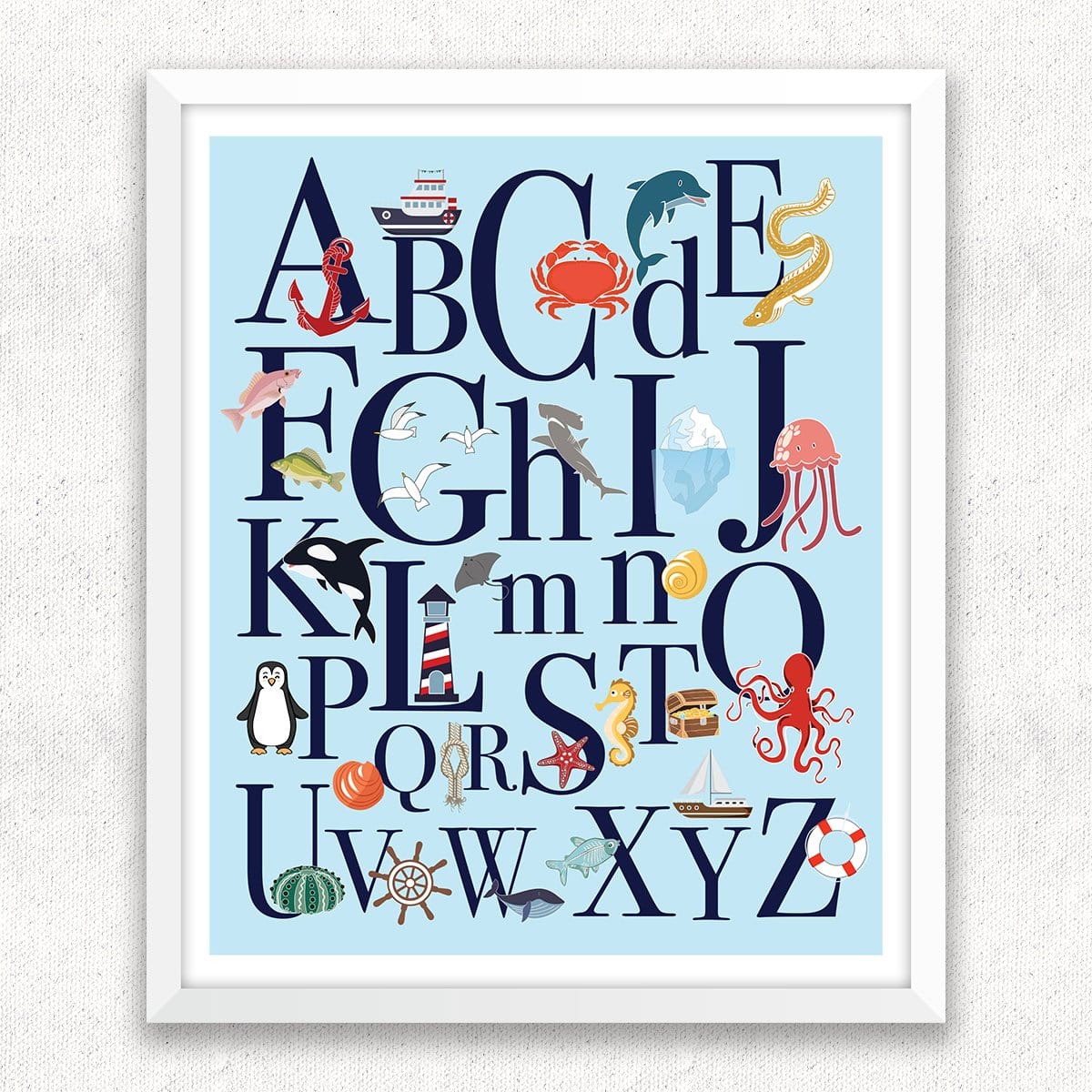 A-Z Nautical Poster – GWD Kids
