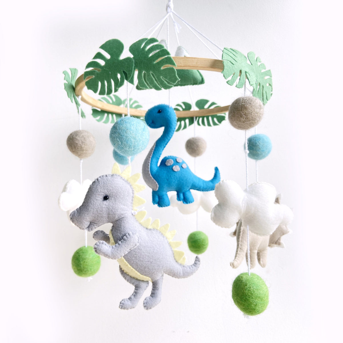 Musical Baby Felt hanging Cot Mobiles & Garlands For Baby Nursery Crib ...