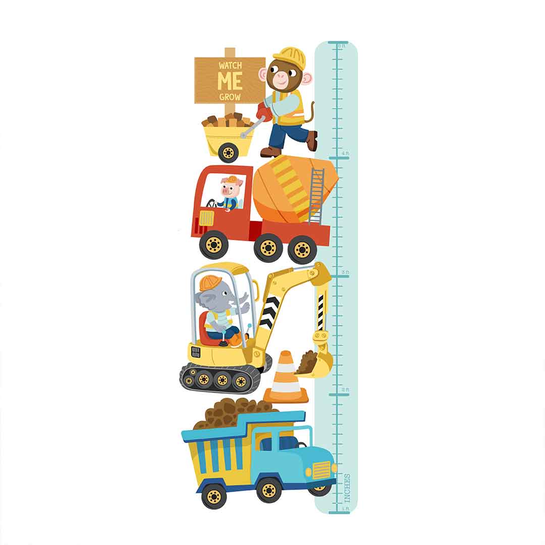 Height Chart Growth Ruler Kids Baby Nursery Wall Sticker Growth Tracker ...